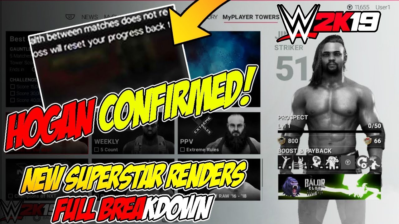 WWE 2K19 NEW SUPERSTAR SCREENSHOTS AND GAMEPLAY MENU - HULK HOGAN ...