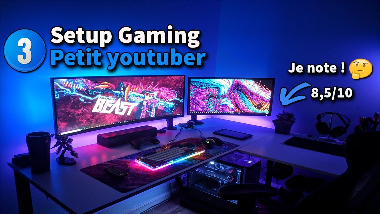 Je note les setup gaming 2020 des petits youtuber ! (meilleur setup fr ...