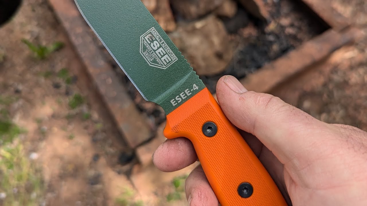 actually using an ESEE 4. cutting things for a Delicious meal. Wild ...