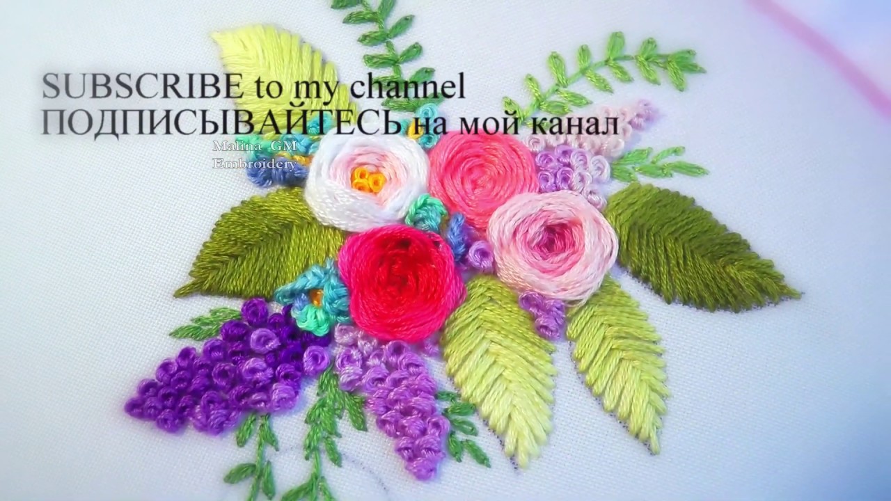 ★Hand Embroidery WebRosa🌸#malina_gm - YouTube