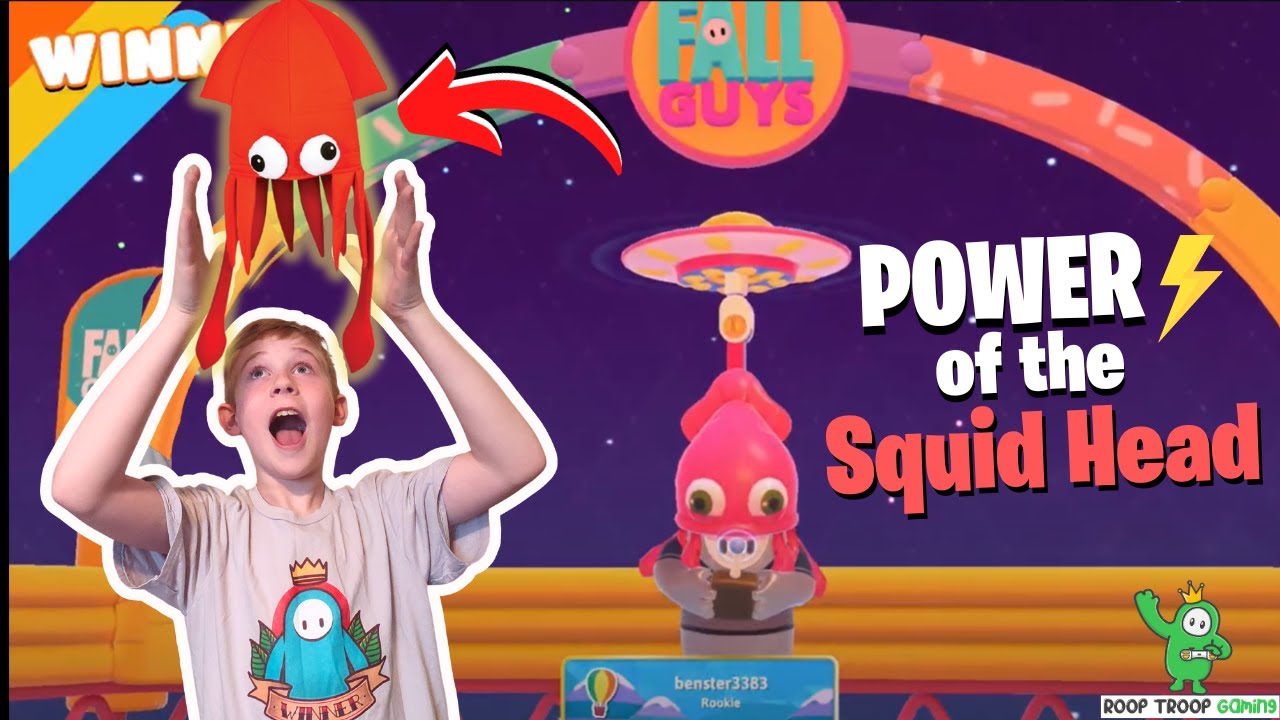 Does the Squid Head Hat Hold Magic Powers?!?!? | Fall Guys Season 4 ...