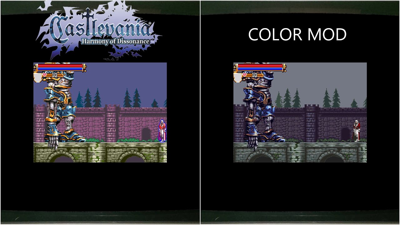 Castlevania Harmony of Dissonance: Recolor Mod Gameplay - YouTube