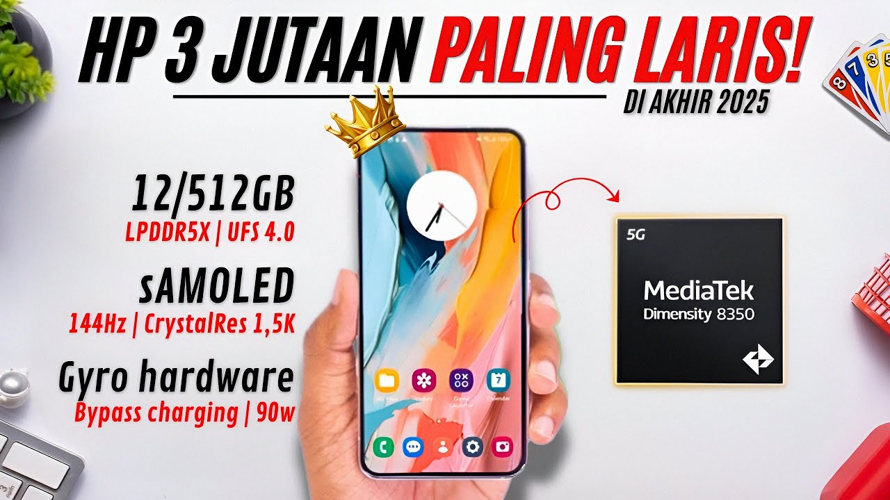 10 Rekomendasi HP 3 JUTAAN PALING LARIS DIBELI AKHIR 2025! All rounder ...