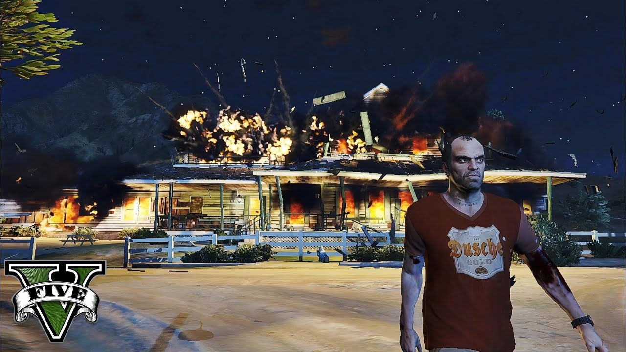 TREVOR BLAST HOUSE💥ALL GANGSTERS DIE GTA-5 | #gaming #gameplay #youtube ...
