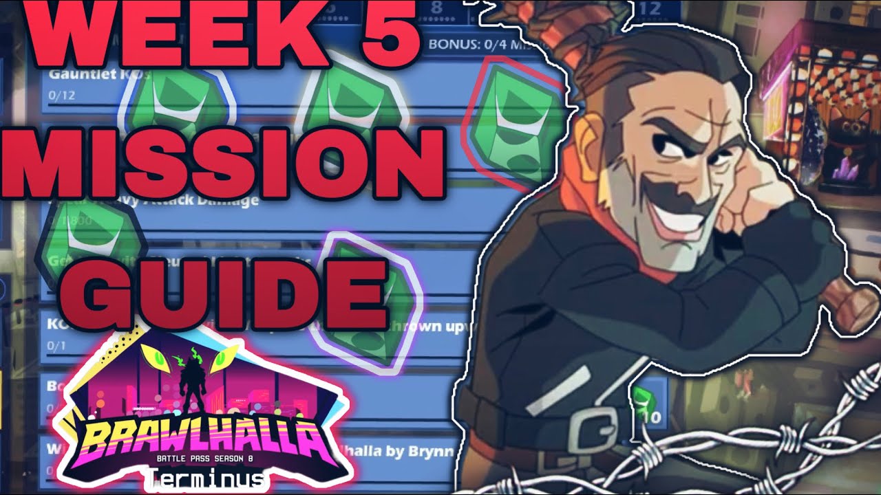 BRAWLHALLA BATTLE PASS SEASON 8 WEEK 5 GUIDE PLAY A CUSTOM MATCH ...
