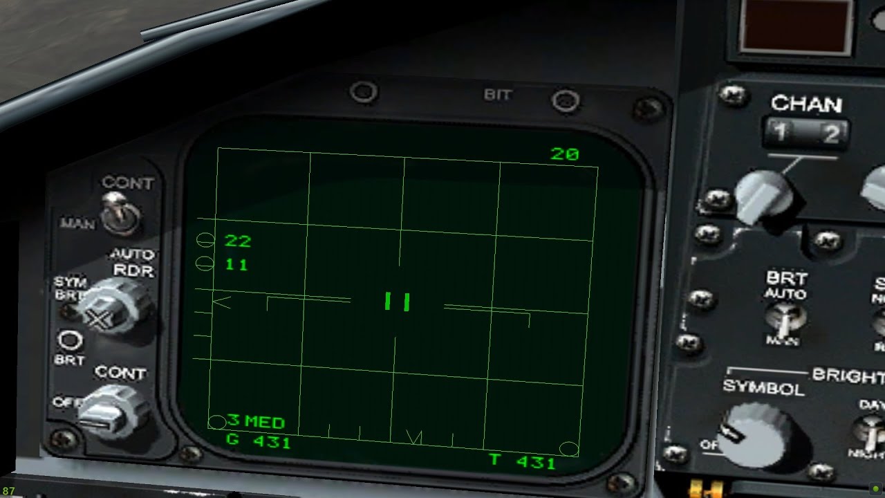 Lock On - Entrenamiento F-15 - 2. Radar de pulso Doppler AN/APG-63 ...