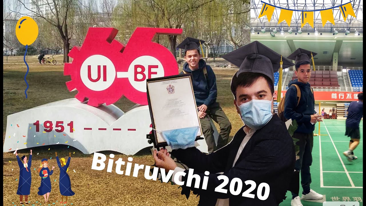 BITIRUVCHI 2020 | HALQARO UNIVERSITETLARDA ONLAYN BITIRUV 👨‍🎓 - YouTube
