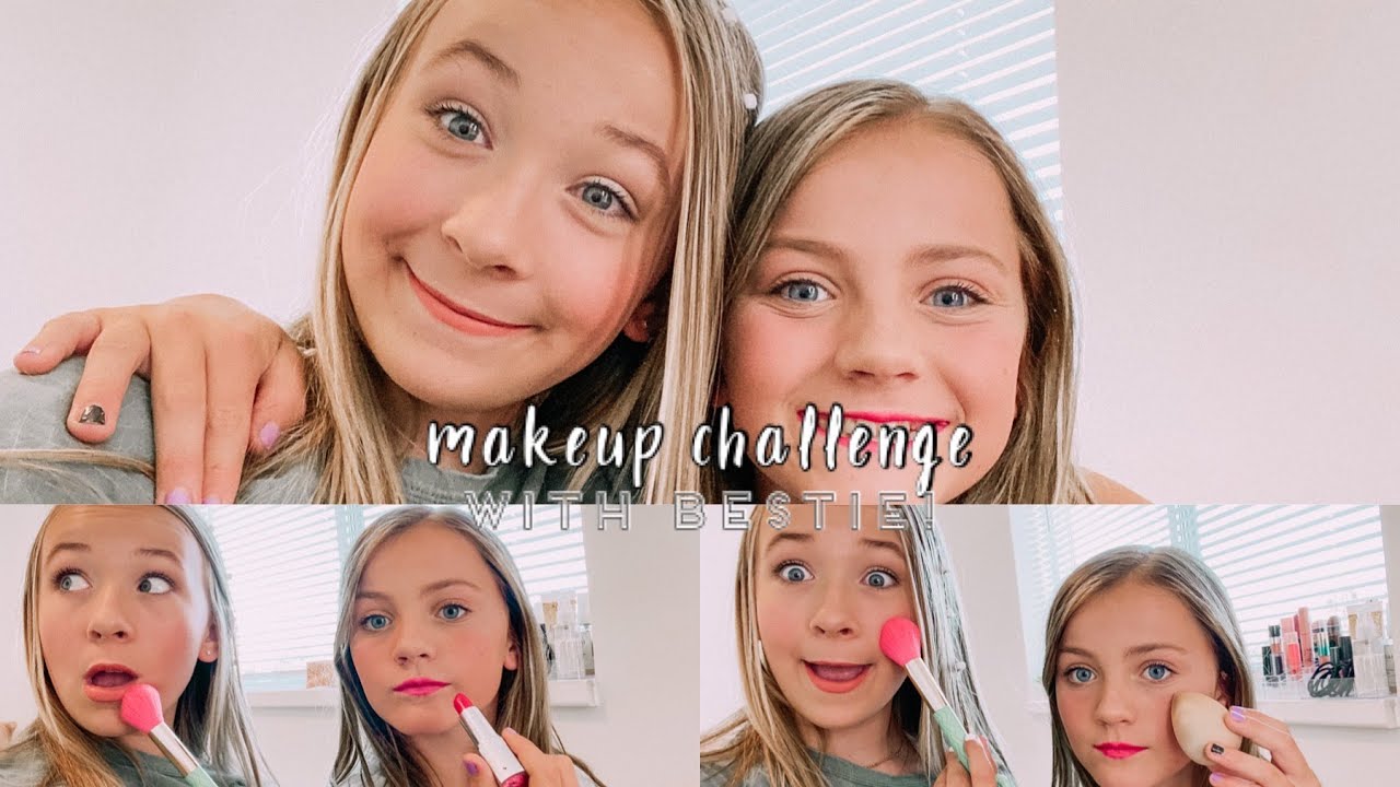 the random makeup challenge with bestie! - YouTube