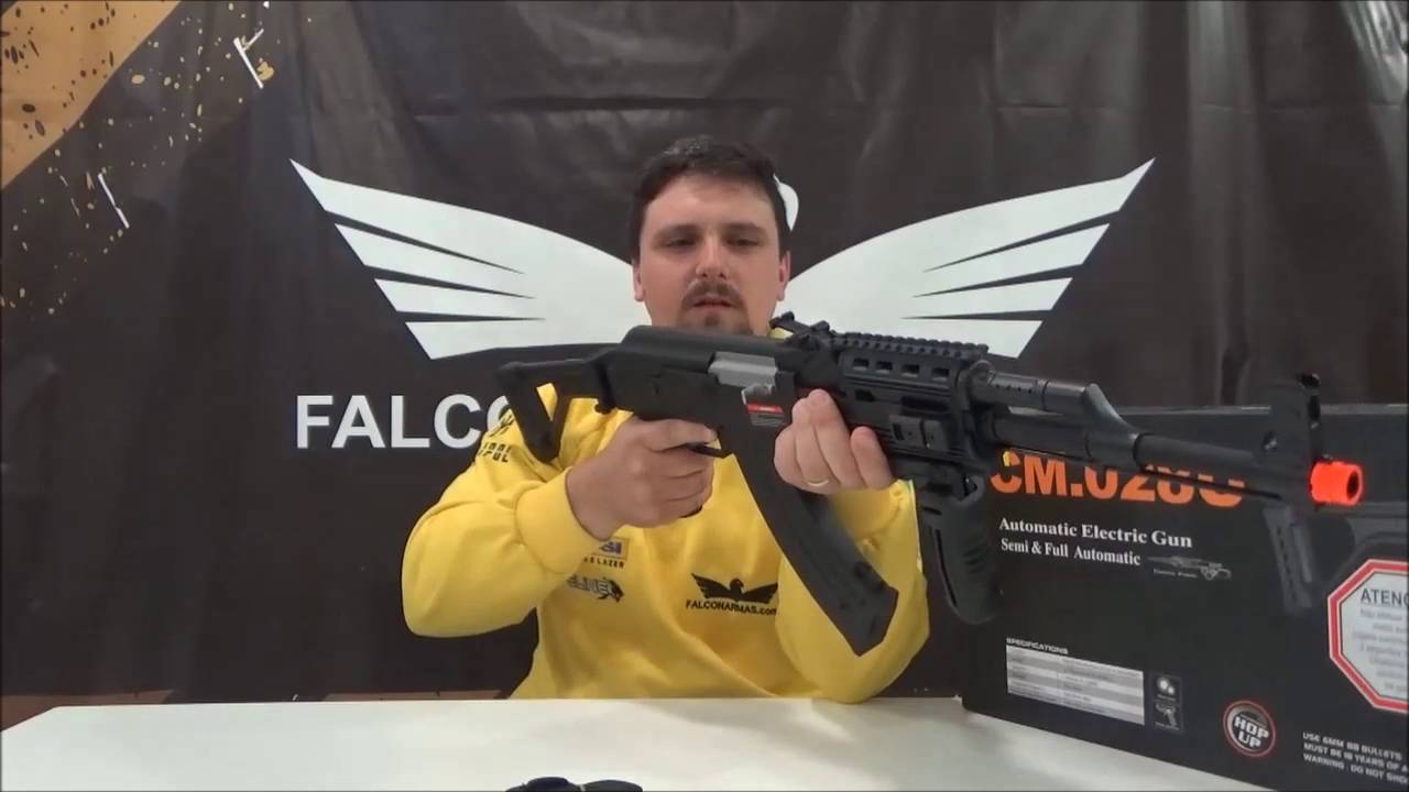RIFLE DE AIRSOFT ELÉTRICO CYMA AK47 TACTICAL CM028U COM CORONHA ...