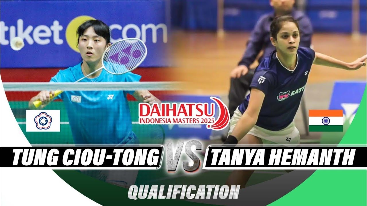 Tung Ciou-Tong (tpe) vs. Tanya Hemanth (ind) | Indonesia Masters 2025 ...