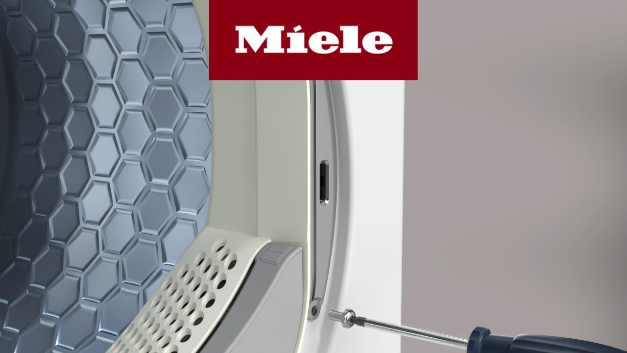 Trockner T1: Türverriegelung austauschen I Miele - YouTube