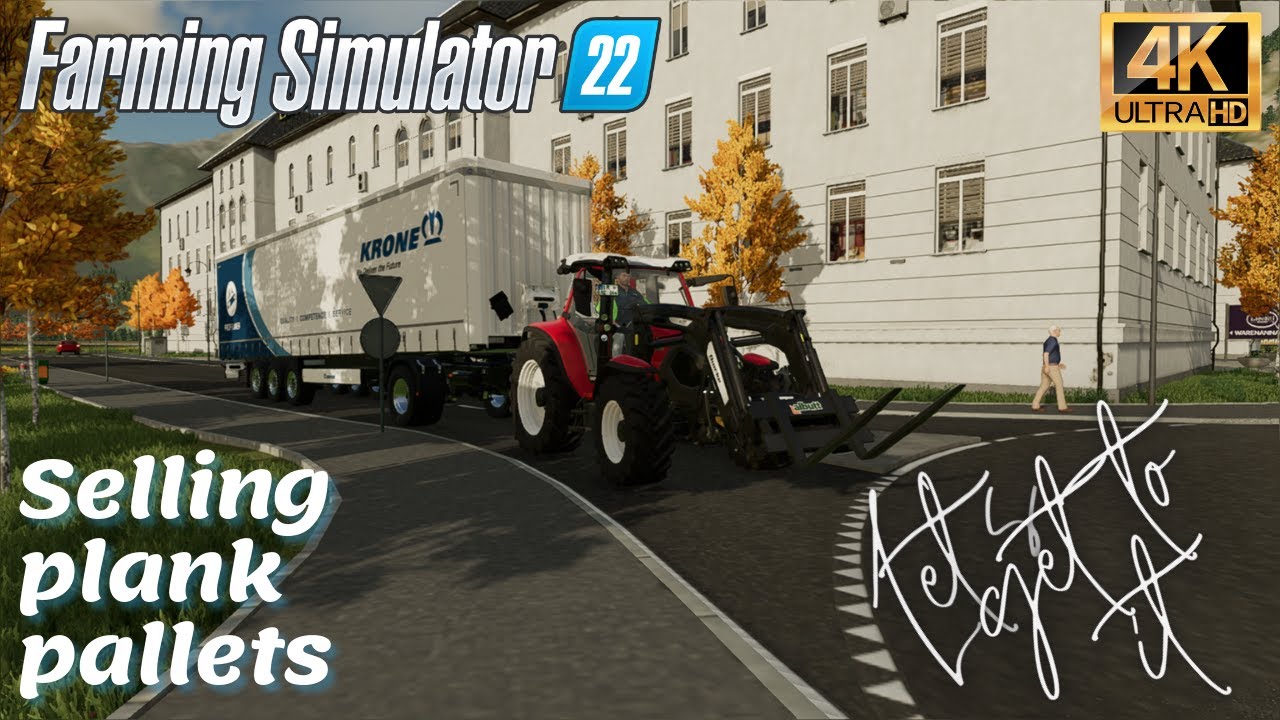 Farming Simulator 22 Selling plank pallets and loading logs Erlengrat ...