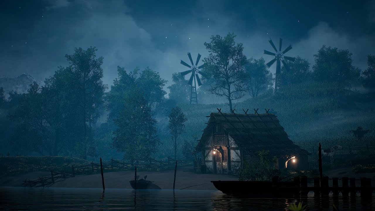 Medieval Village Night - YouTube