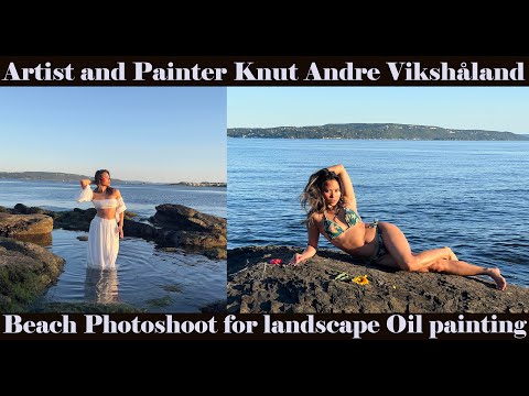 Did a photoshoot of a beautiful Philippinegirl at the beach - Artist Knut Andre Vikshåland