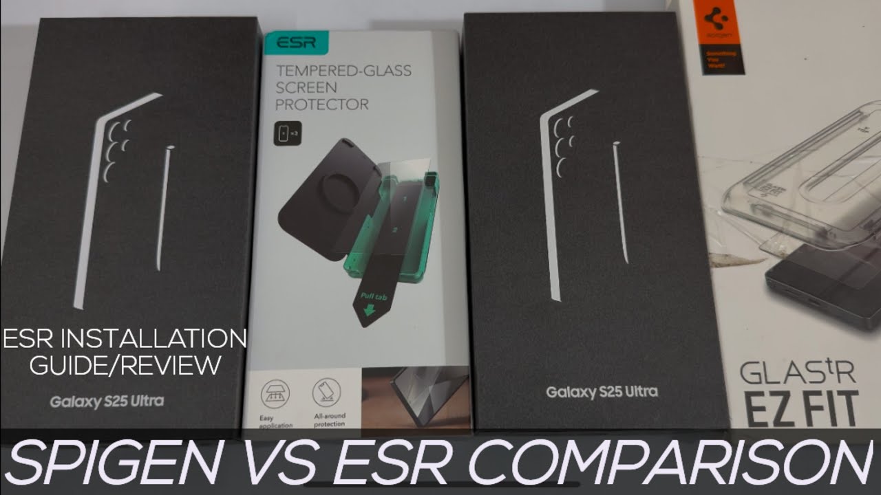 Samsung Galaxy S25 Ultra ESR Tempered glass screen protector ...