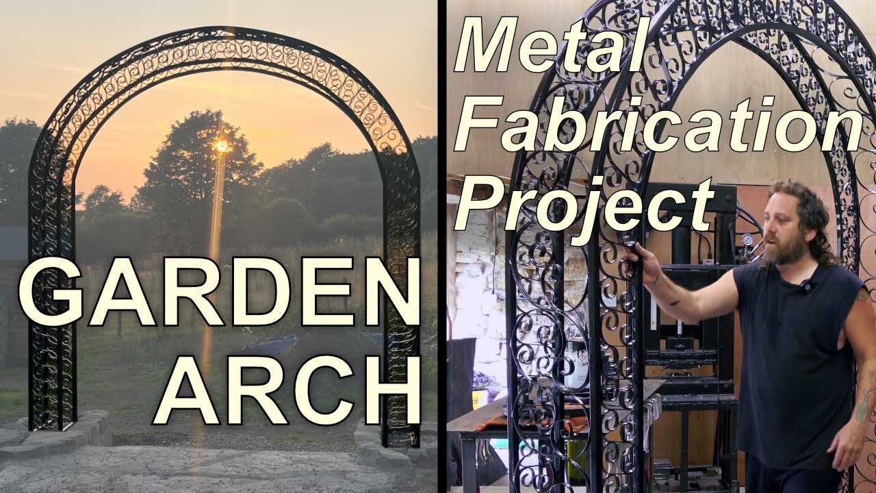 Garden Art - Making a decorative wrought iron arch - YouTube