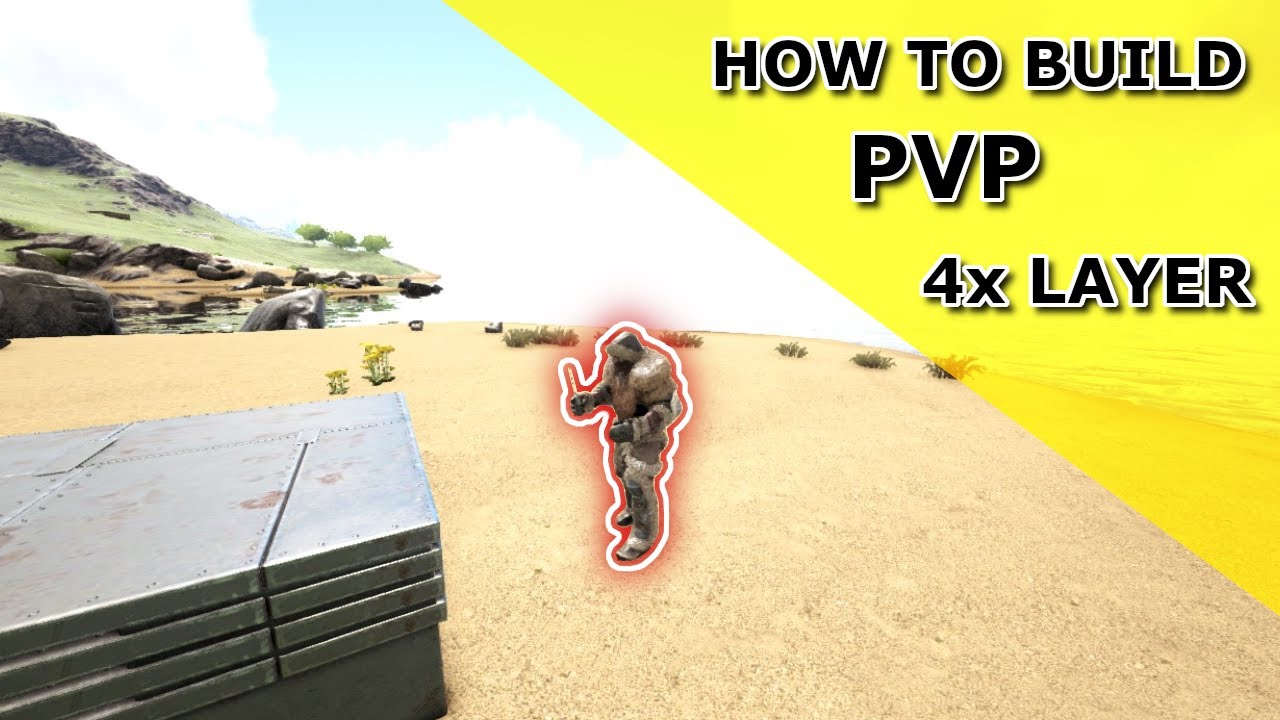 ARK SURVIVAL EVOLVED PVP BUILDING | 4 Layers foundation | 4 Fundamente ...