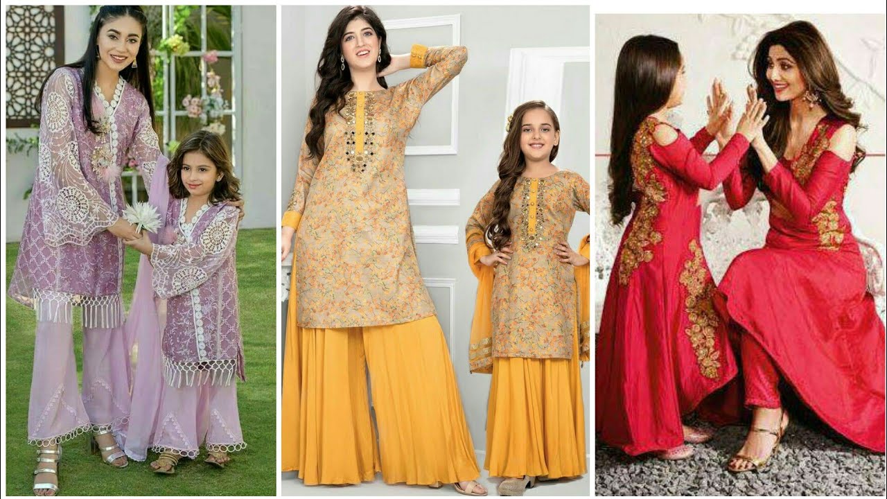 Top stunning dress collection mother daughter same dress designs ideas ...