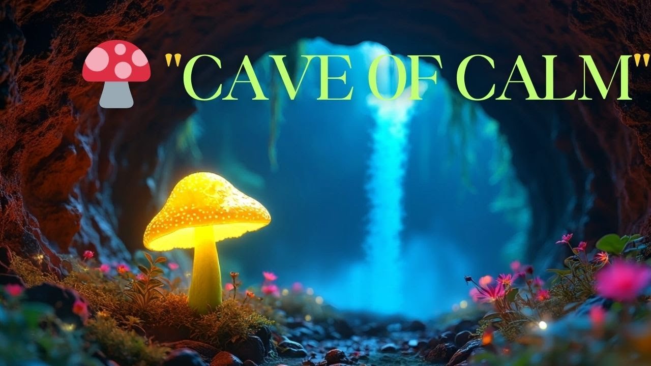 Glowing Calm in the Cave | Gentle Piano & Water Sounds - YouTube