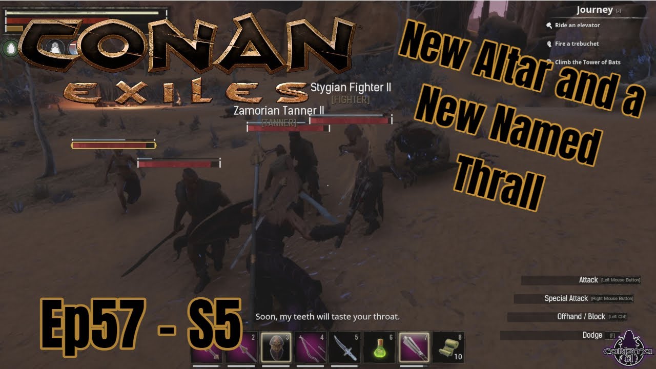 Conan Exiles - Ep57 - S5 - New Altar and A New Named Thrall - YouTube