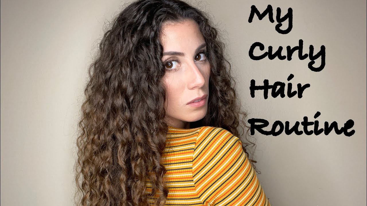 My curly hair routine - YouTube