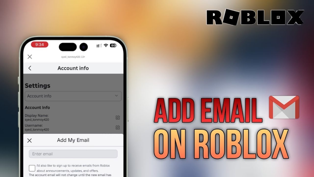 Add Email on Roblox Account Easily || Tech Wash - YouTube