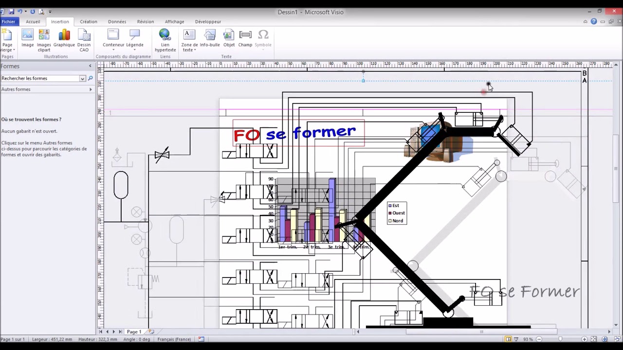 MS Visio - Insérer des illustrations - YouTube