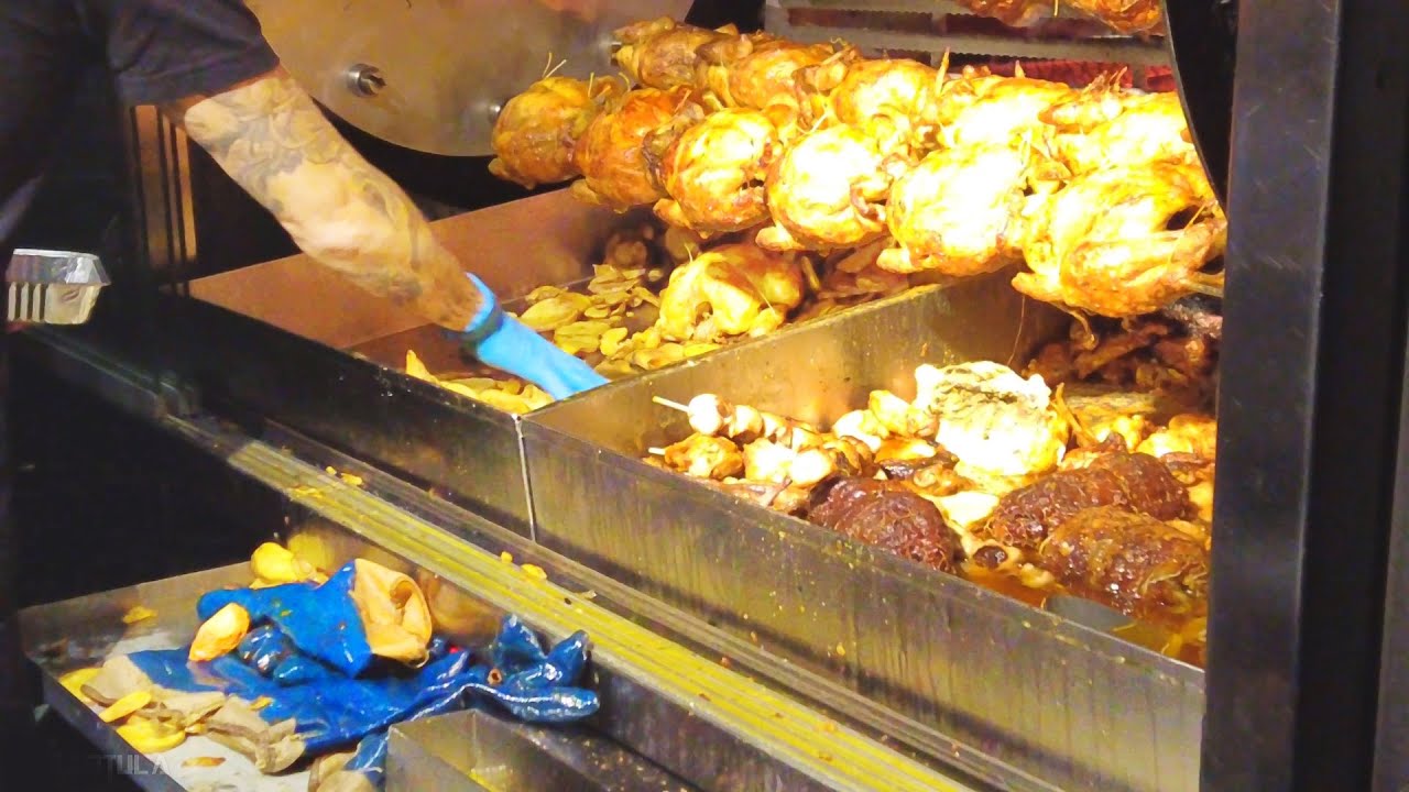 ITALIAN STREET FOOD NAPOLI 2022 - FAMOUS HUGE CHICKEN GRILLS BBQ ( LO ...