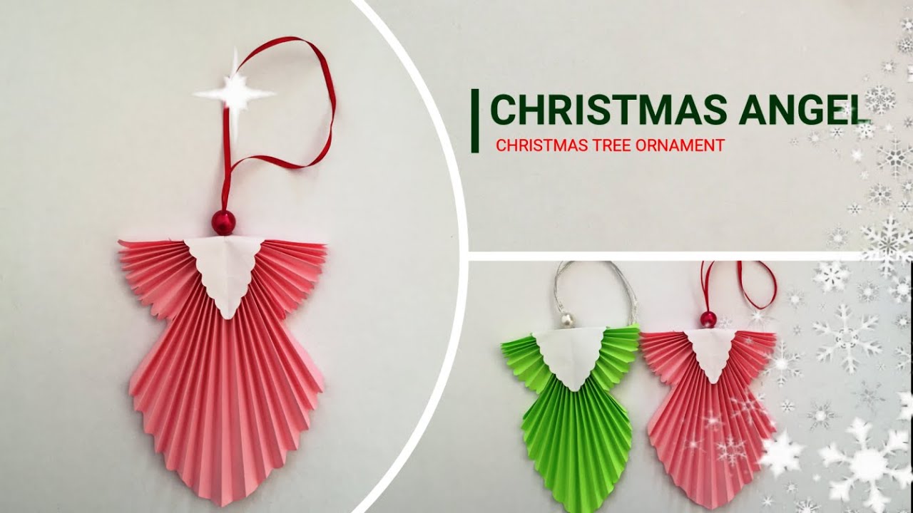 How to make Christmas Angels | Christmas Angel Craft | Angel Ornaments ...