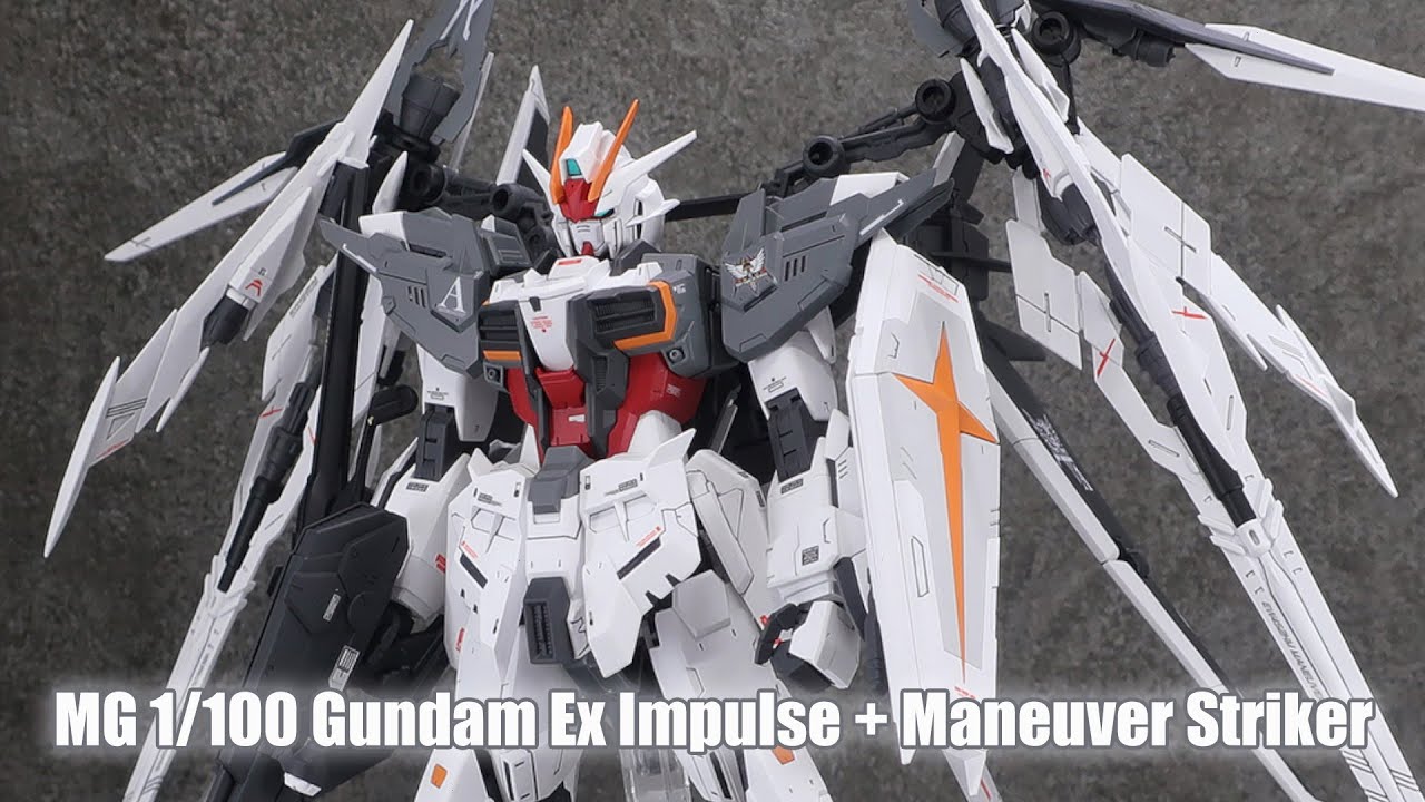 MG 1/100 Gundam Ex Impulse + Maneuver Striker - Custom Build - YouTube