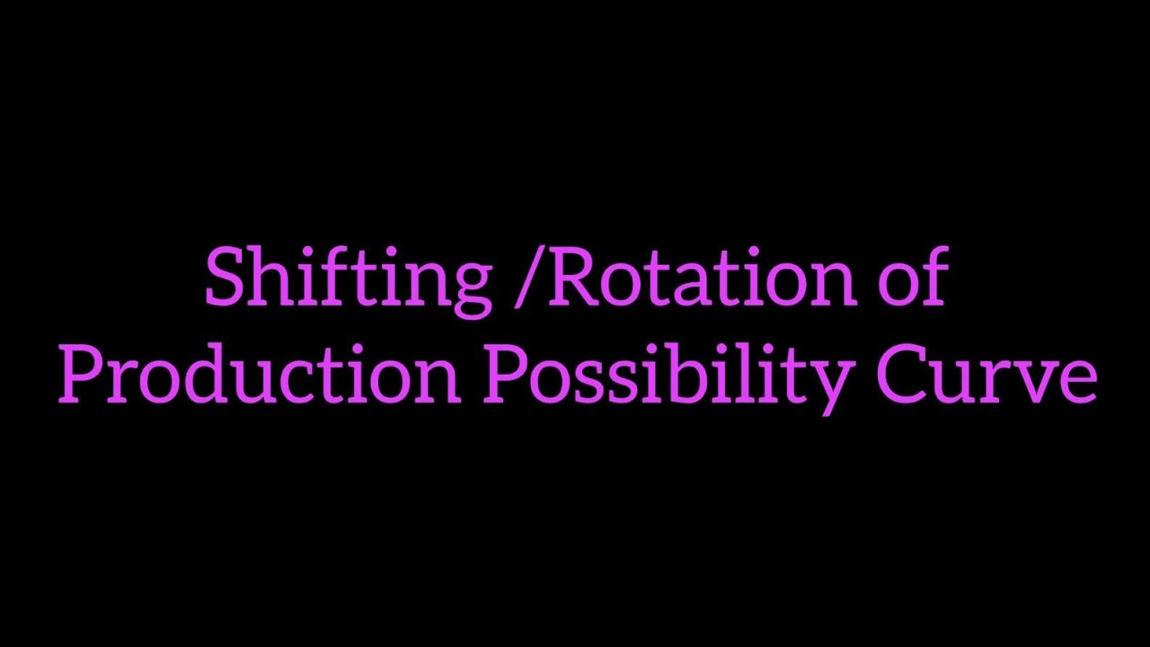 Shifting/Rotation of Production Possibility Curve - YouTube