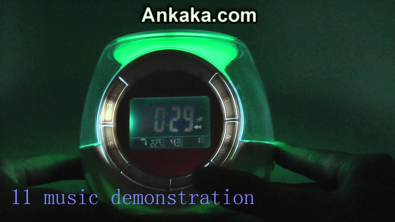 Digital Alarm Clock LED Colorful Changing Light with Aroma Diffusing ...