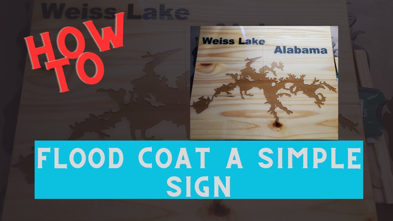 You can DIY! Simple Sign with Epoxy Flood Coat - YouTube