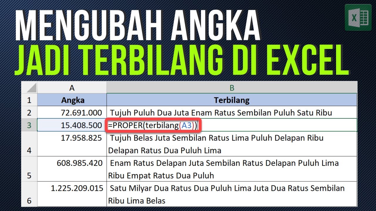 Cara Mengubah Nilai Angka Menjadi Huruf atau Teks Terbilang dari Nol ...