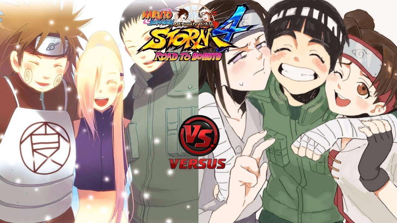 Equipo 10 vs Equipo Gai: Ino-Shika-Cho vs Lee, Neji y Tenten | NSUNS4 ...