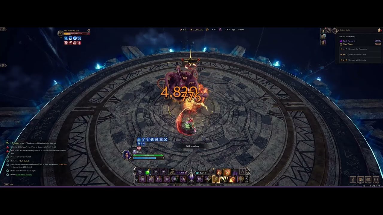 [Throne and Liberty] GS/Spear - Wizard's Eye ~9 sec clear - YouTube