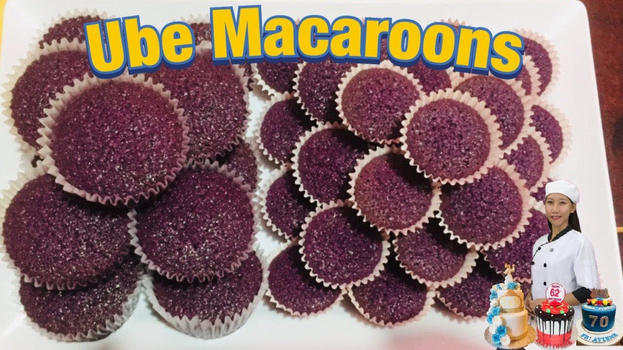 HOW TO MAKE SUPER MOIST UBE MACAROONS RECIPE - YouTube