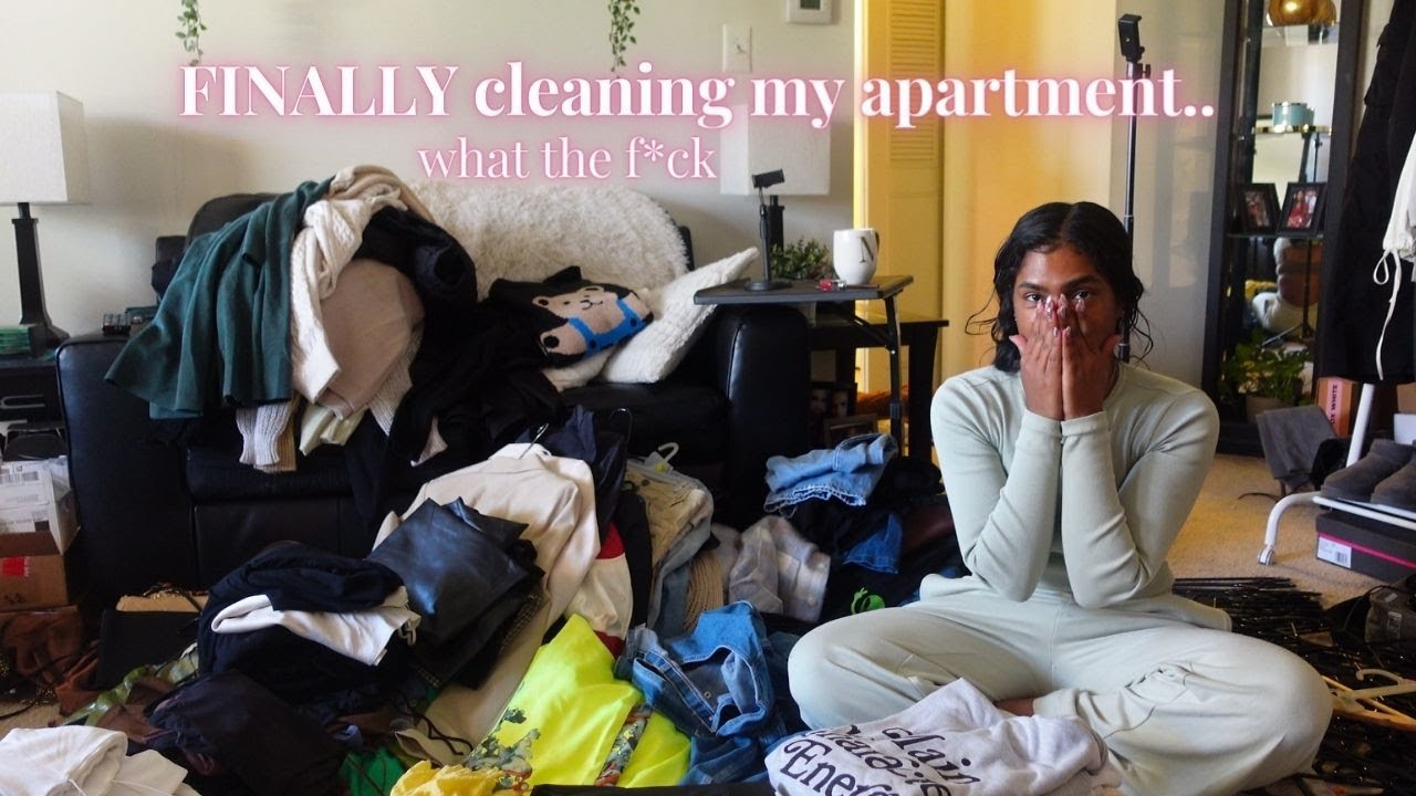 APARTMENT MAKEOVER!! (purging 15 bags of clothes, satisfying ...