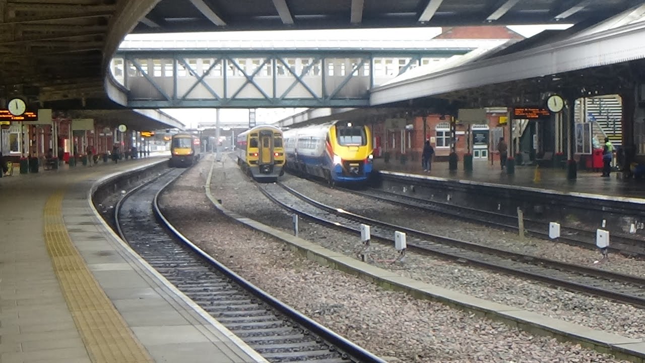 Trains at Nottingham - 07/01/2017 - YouTube