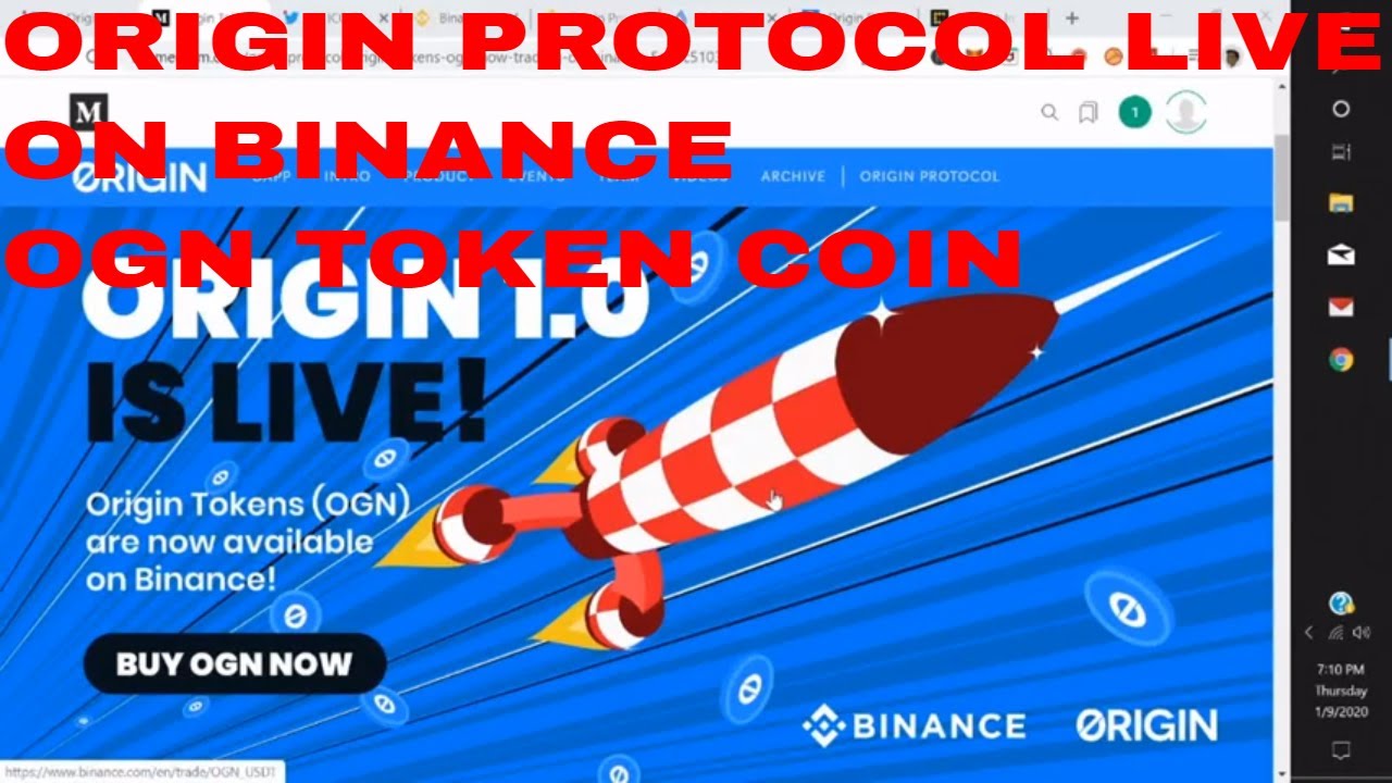 Ogn Coin Token by Origin Protocol Coin listed on Binance News today ...