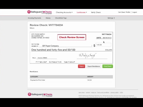 Receive a Check in Your Lockbox - YouTube