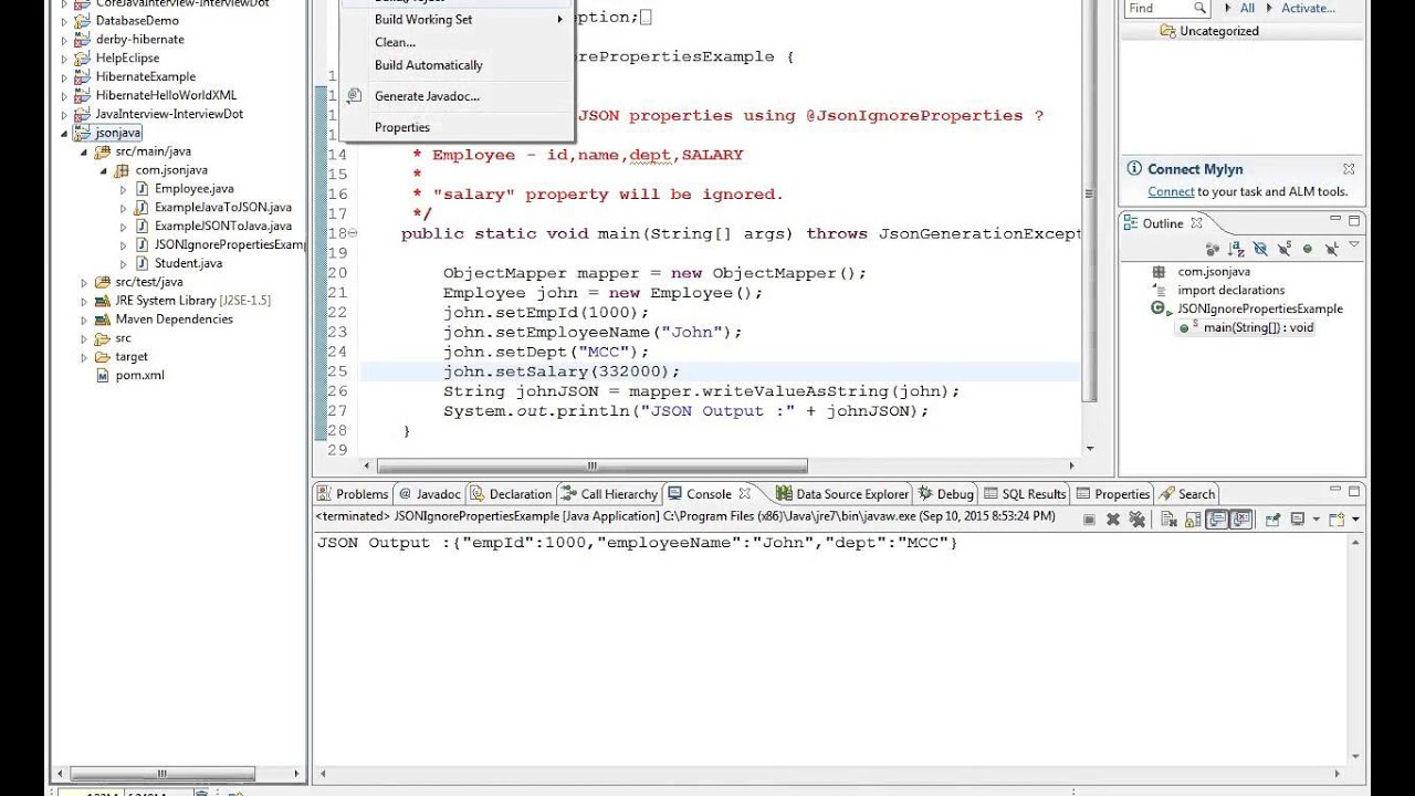 Jsonignoreproperties Demo Youtube