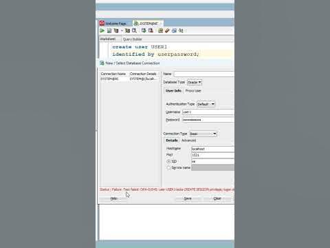 Oracle Database User Creation - Oracle XE - YouTube