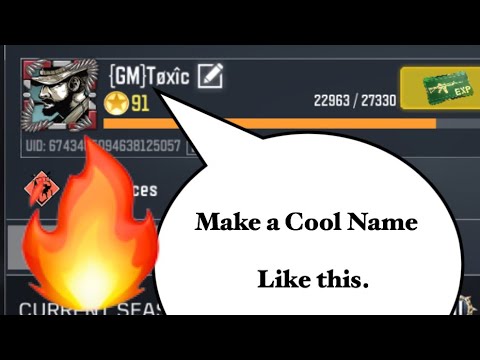 How to Design Name in COD mobile Tutorial - YouTube