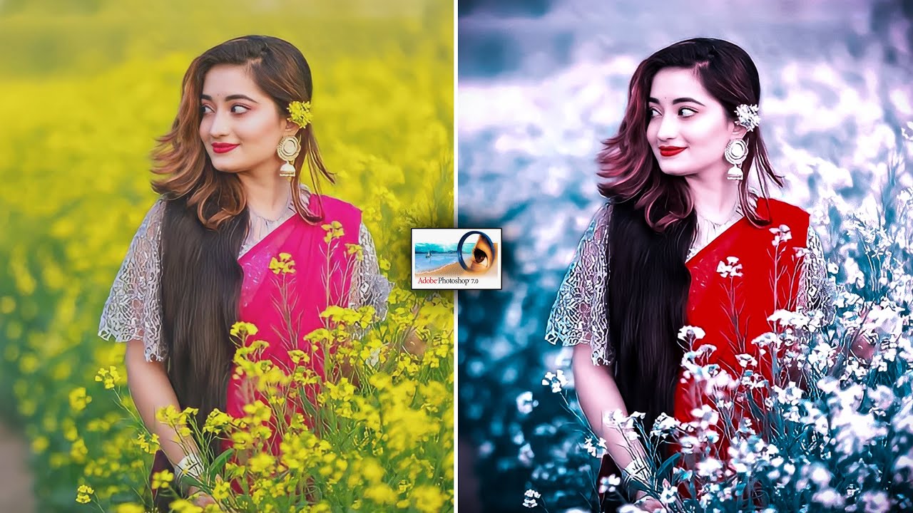 Cinematic Soft Blue Color Grading in Photoshop 7.0 | Photoshop Photo ...