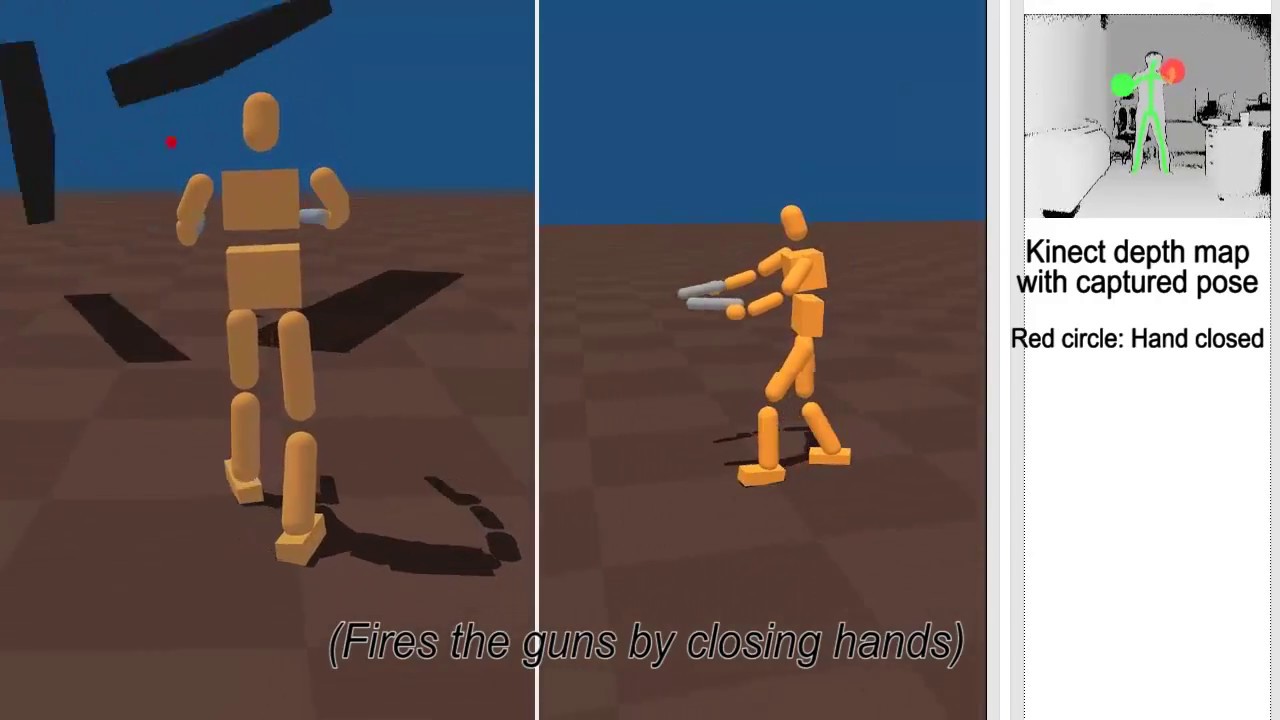 Performance-Based Biped Control using a Consumer Depth Camera - YouTube