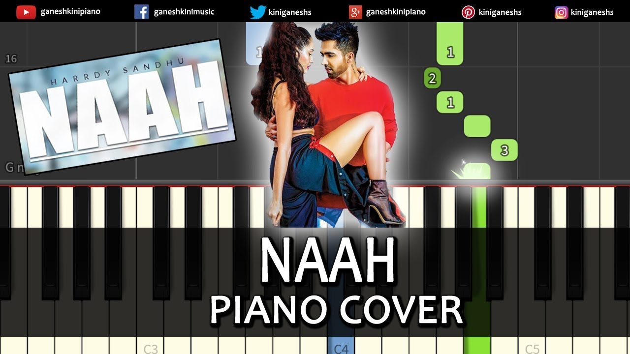 Naah Song Harrdy Sandhu | Piano Cover Chords Instrumental By Ganesh ...