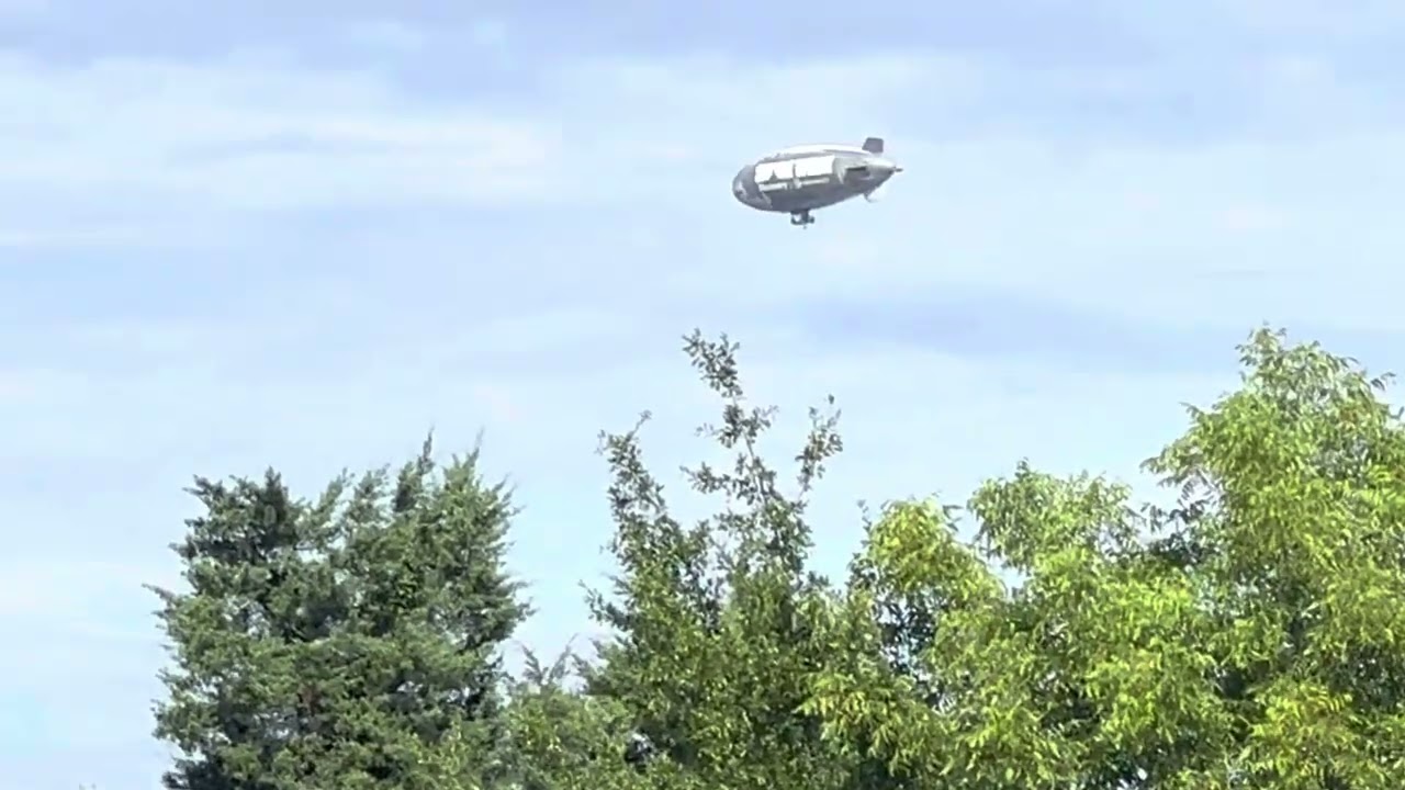 Blimp fly over - YouTube