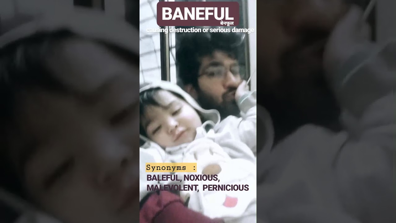 Vocabulary, Word : BANEFUL with synonyms. - YouTube