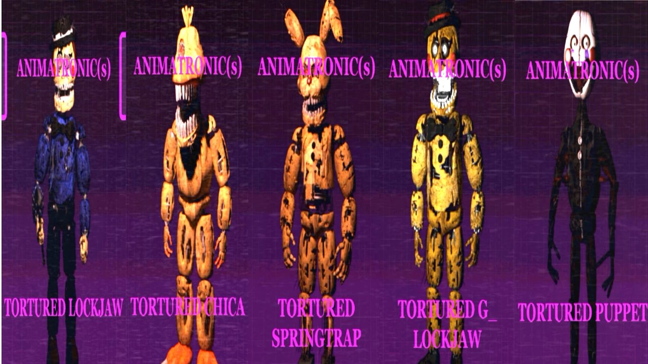 The Return to Freddy's 5 All Animatronics & Jumpscares [Unofficial ...